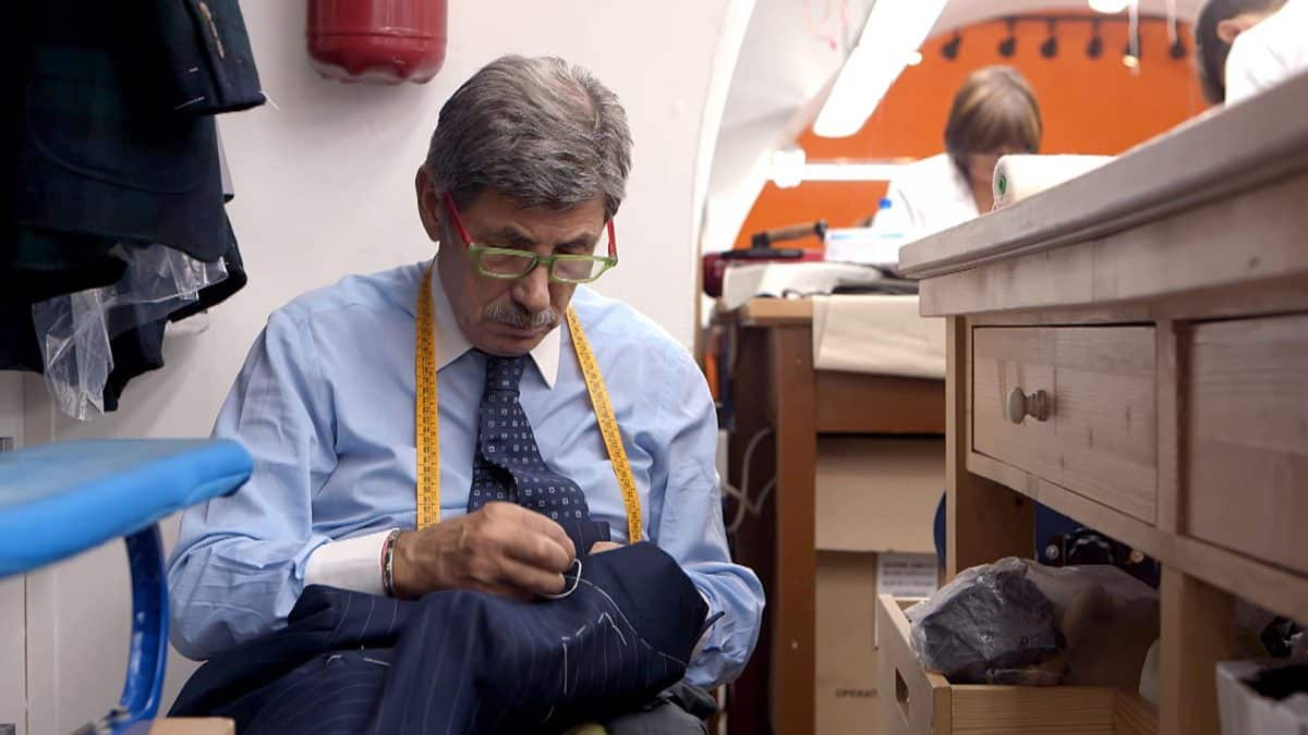 From The TV Show: Rubinacci Tailors in Naples - Dream of Italy