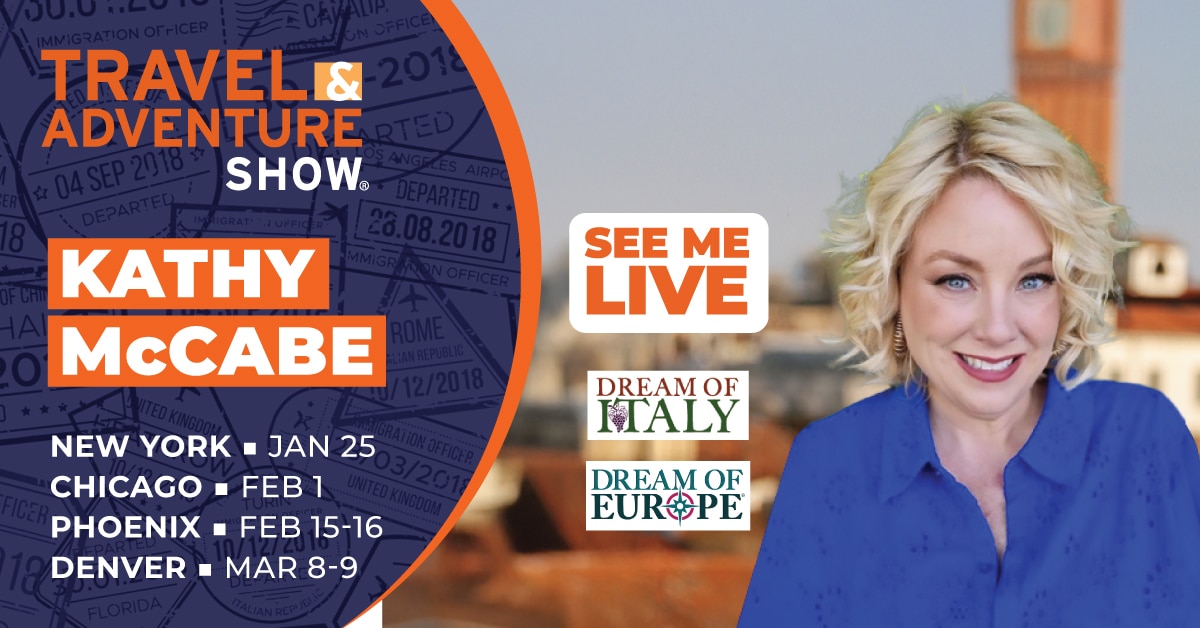 Kathy McCabe LIVE: NYC | Chicago | Phoenix | Denver - Dream of Italy